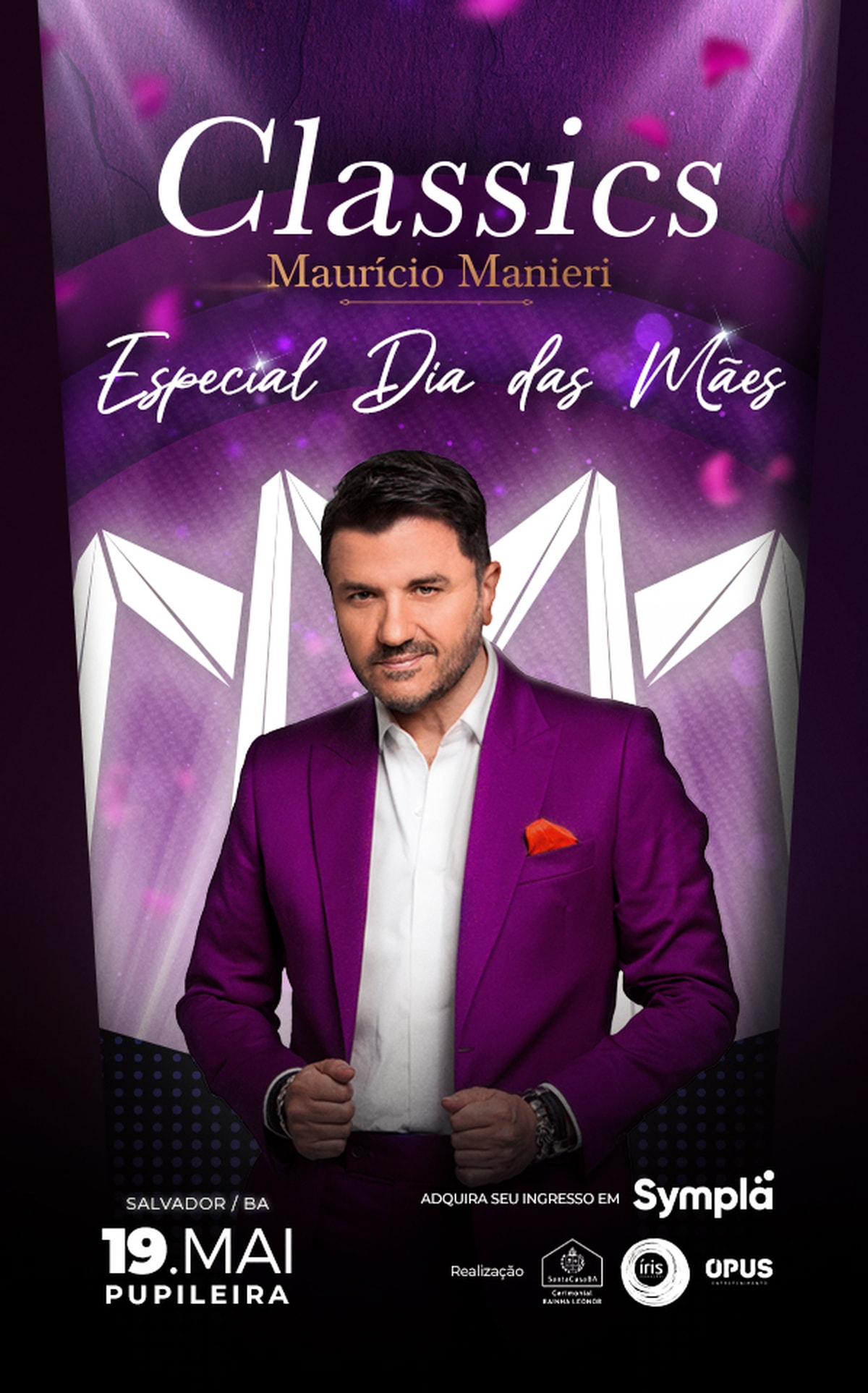 Maurício Manieri apresenta show com repertório pop romântico na Pupileira